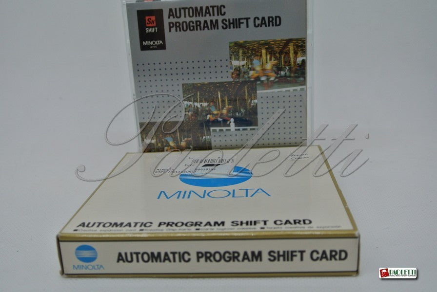 Minolta Automatic Program Shift Card — Photop-usato-fotografico